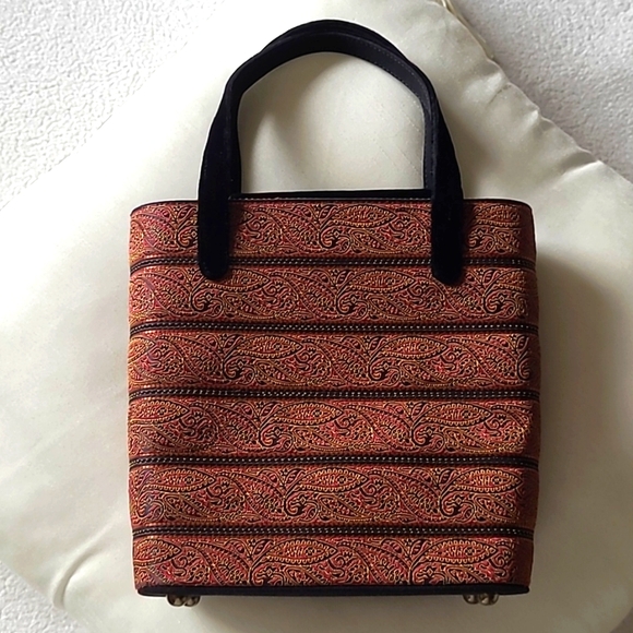 Stuart Weitzman | Bags | Stuart Weitzman Mini Bag Tapestry Silk And ...